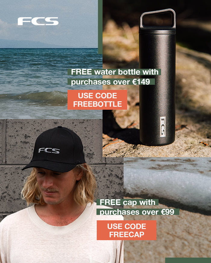 FCS Europe: Surfboard Fins, Covers, Traction, Leashes & Surf Travel